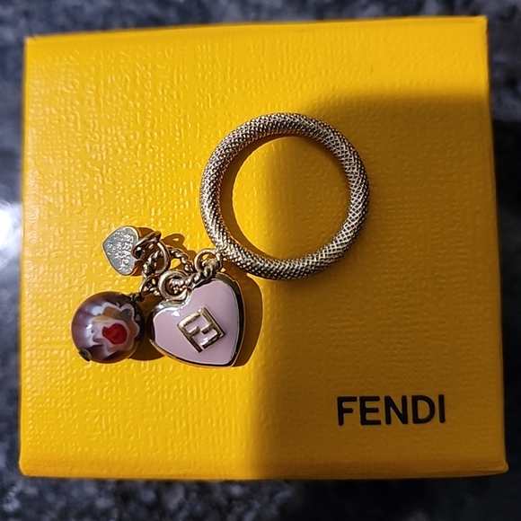 Fendi | Jewelry | Fendi Charm Ring | Poshmark
